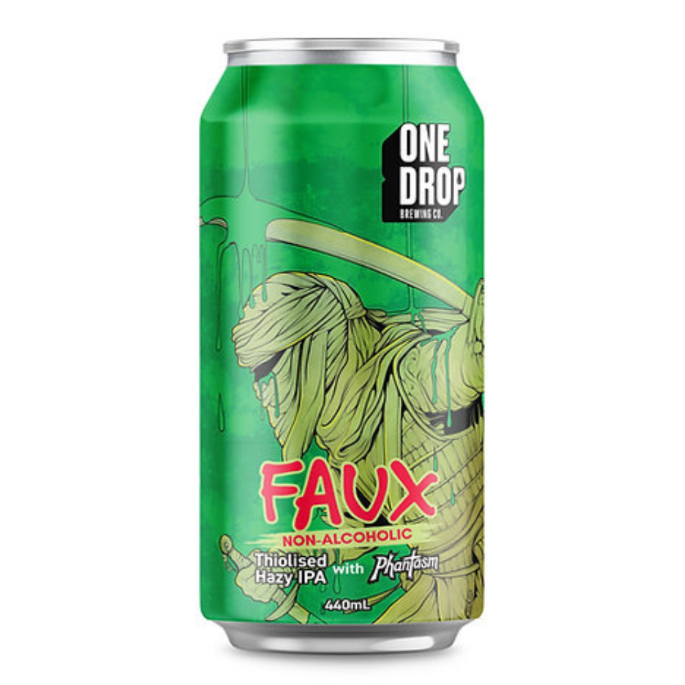 One Drop Faux - Non Alc Thiolised Hazy IPA with Phantasm – Free Spirit ...