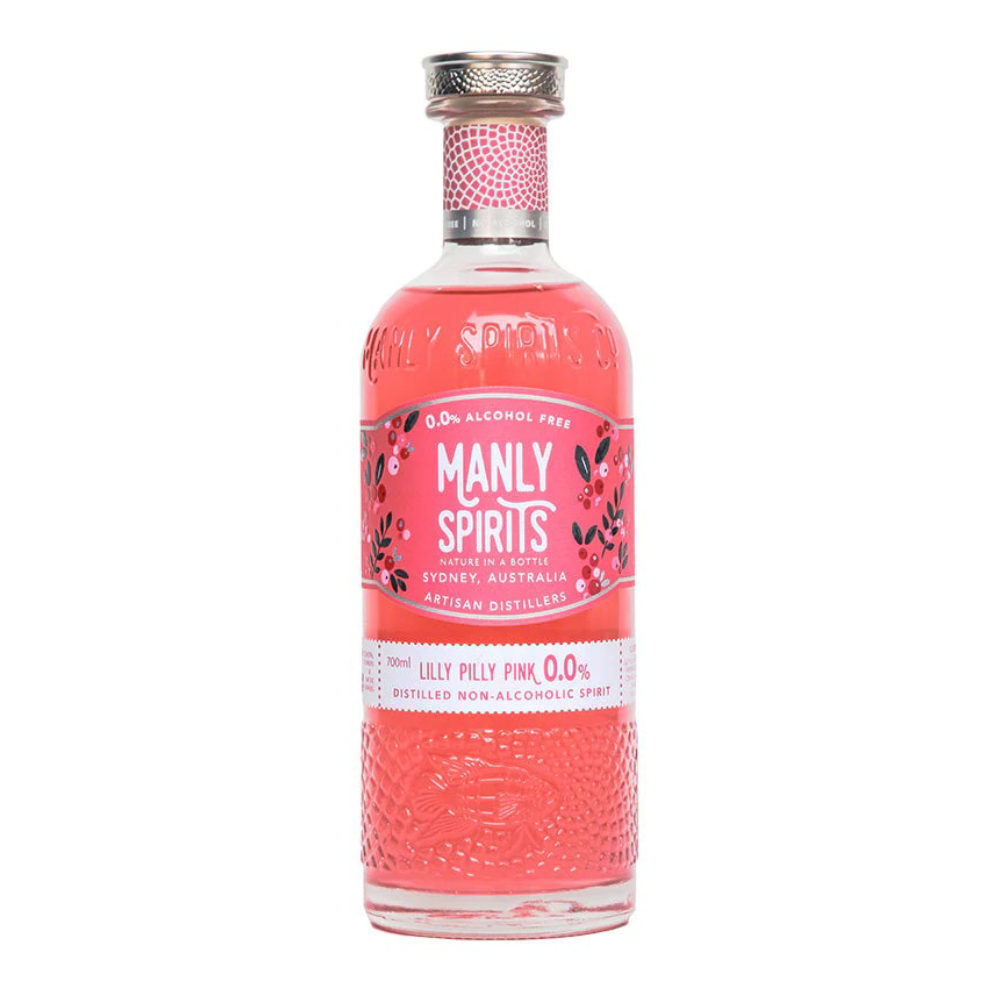 Manly Spirits Co - Lilly Pilly Pink 0.0% 700ml – Free Spirit Drink Co
